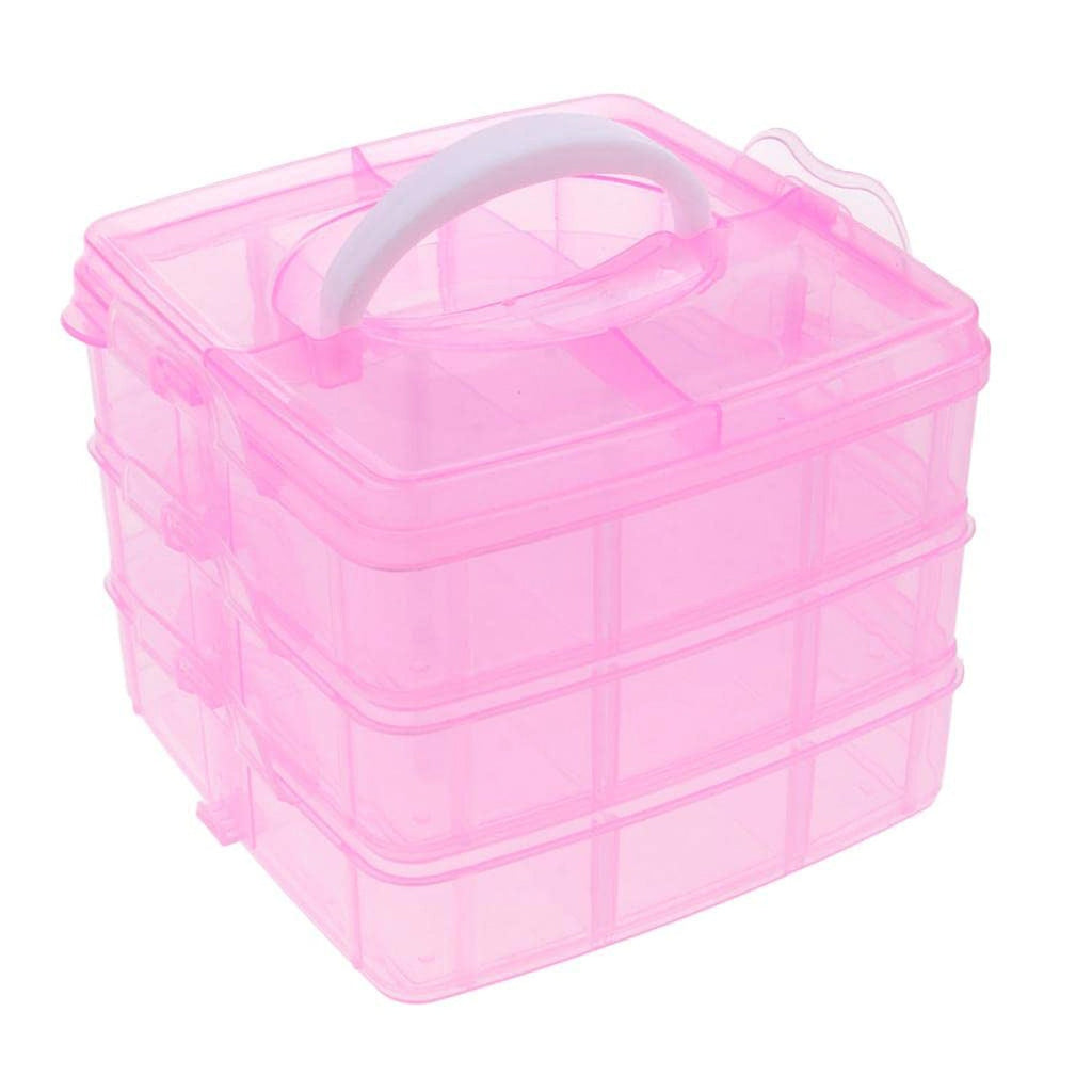 18 Grid Clear Plastic Organizer Box - Jewelry Storage | DeoDap ...